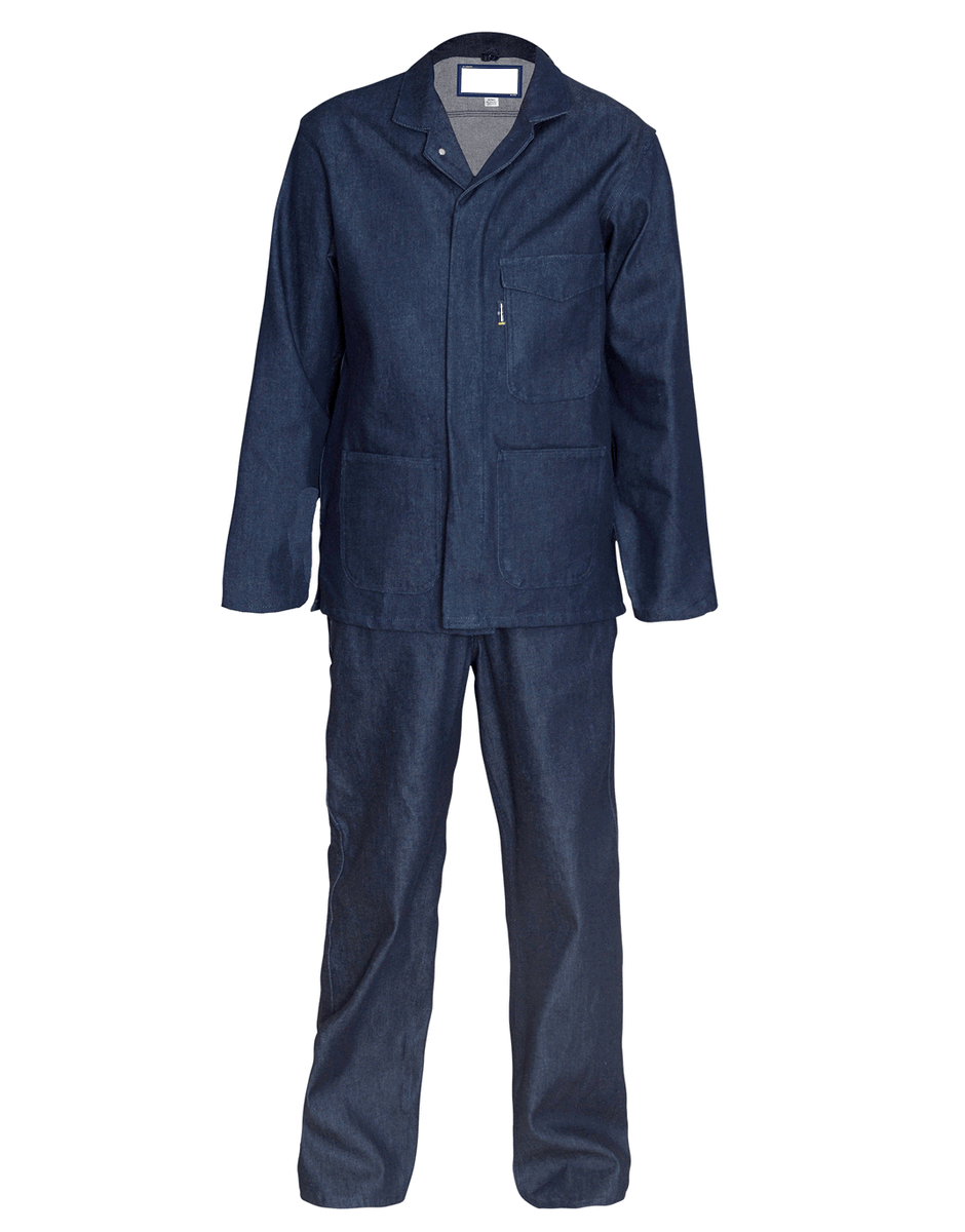 Denim 2 Pce Conti-Suit – Fine Fit Uniform & Overall cc